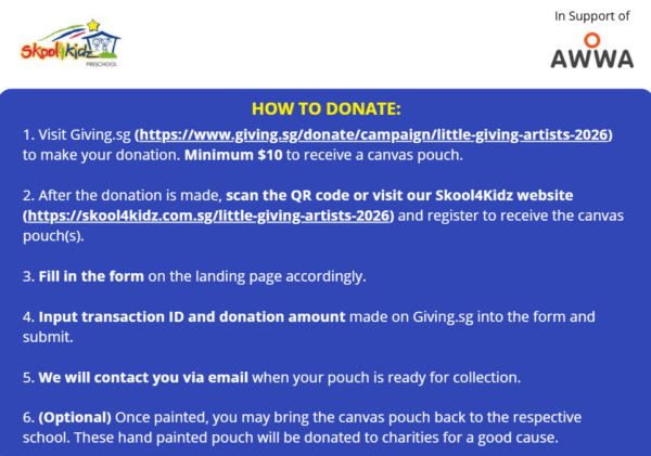 Little Giving Artists 2026 - Skool4Kidz Preschool & Infant Care